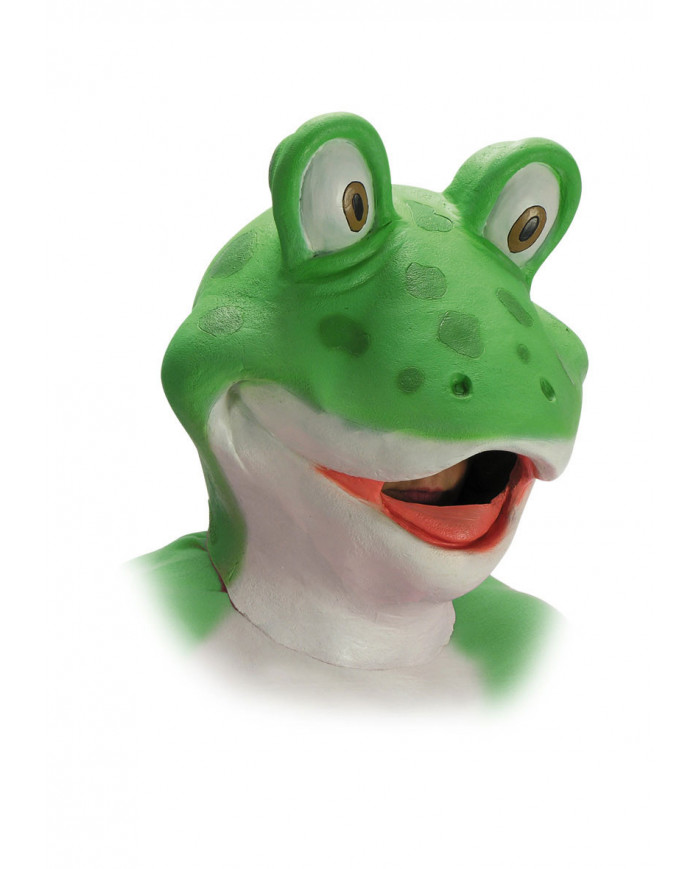 Latex Giant Frog Mask W/Header