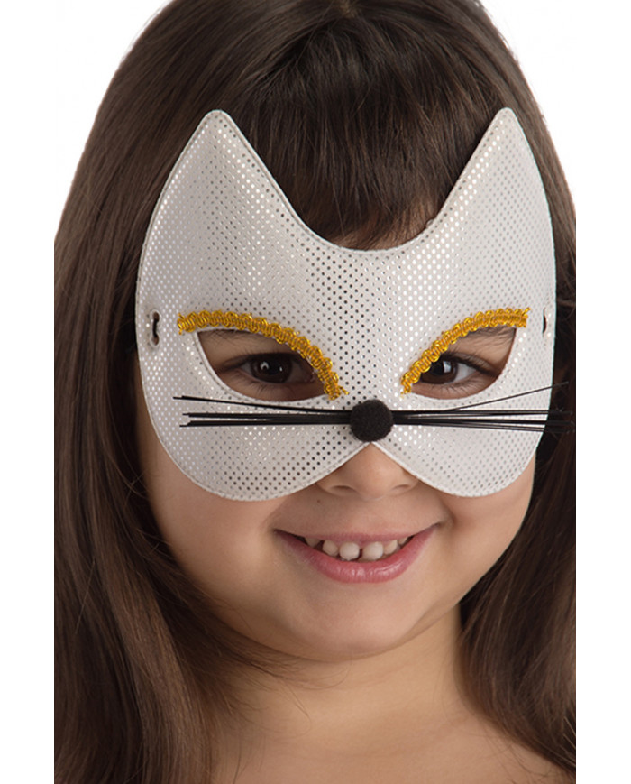 White cat fabric mask PBH