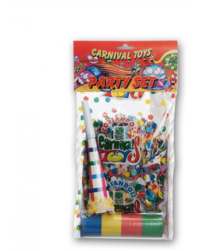 Party Set (1 Confetti,1 Streamer,1 Horn) In Pbh